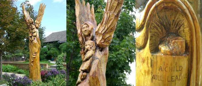 Swingle helps Remove and relocate iconic tree statue.